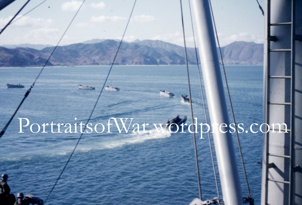 Korean War Color Photo Slides – USS Okanogan APA 220 – Evacuation of ...