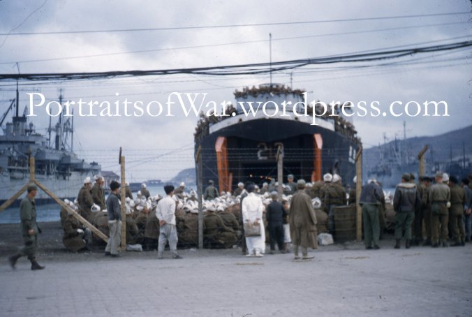 Korean War Color Photo Slides – USS Okanogan APA 220 – Evacuation of ...
