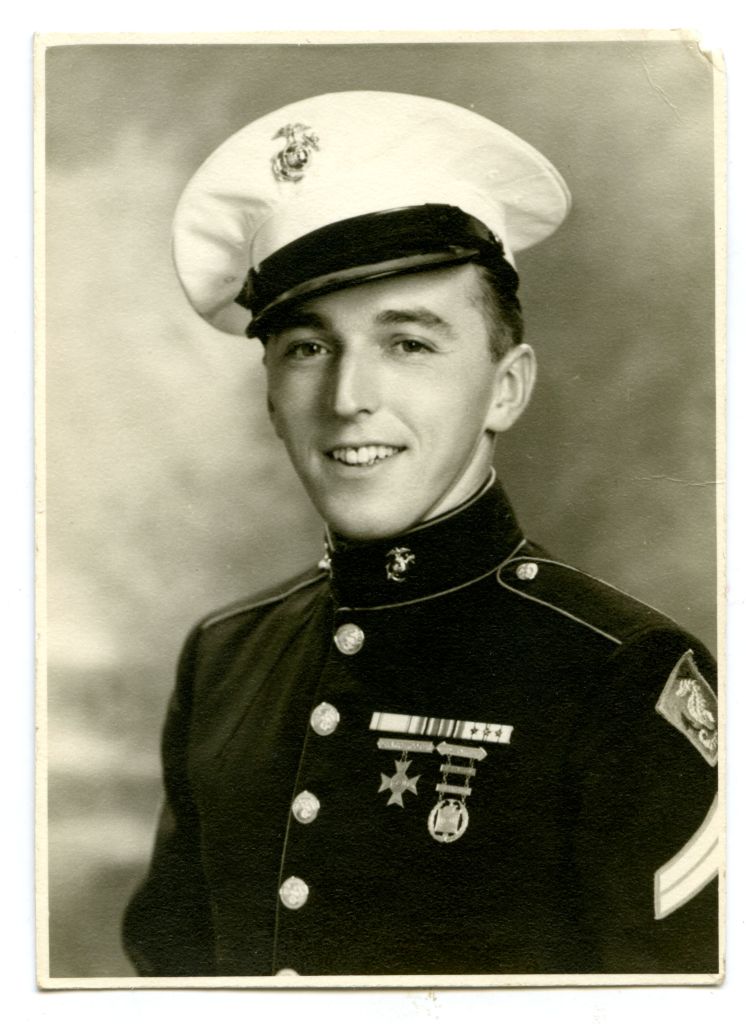 WWII USMC Marine Portrait Photo – Dominick Salvetti, 12th Anti-Aircraft ...